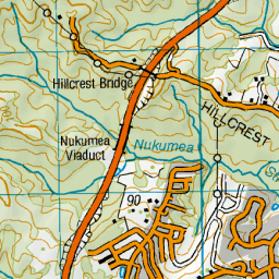 Nukumea Stream, Auckland - NZ Topo Map