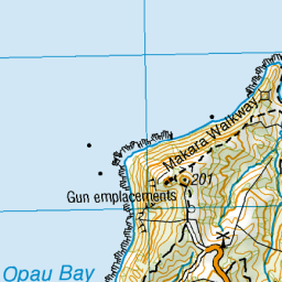 Makara Walkway, Wellington - NZ Topo Map