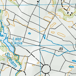 Lake Okoia, Taranaki - NZ Topo Map