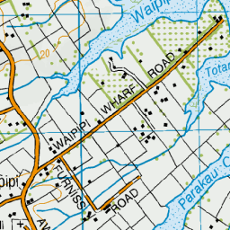 Totara Creek, Auckland - NZ Topo Map