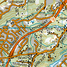 Schnapper Rock, Auckland - NZ Topo Map
