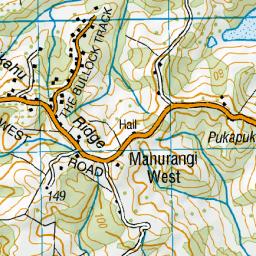 Mahurangi West, Auckland - NZ Topo Map