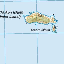 Araara Island, Northland - NZ Topo Map
