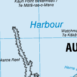 Watchman Island, Auckland - NZ Topo Map