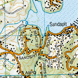 Sandspit, Auckland - NZ Topo Map