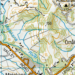 Matakana River, Auckland - NZ Topo Map