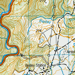 Bexley Station, Waikato - NZ Topo Map