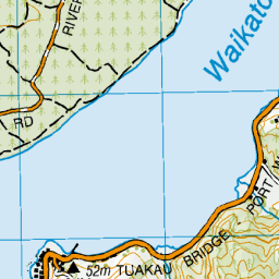 Port Waikato, Waikato - NZ Topo Map