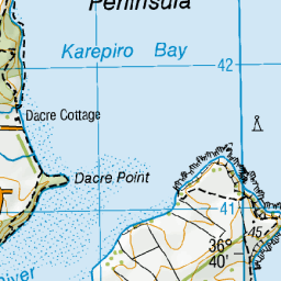 Dacre Cottage, Auckland - NZ Topo Map