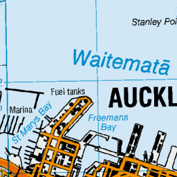Freemans Bay, Auckland - NZ Topo Map