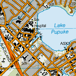 TAKAPUNA, Auckland - NZ Topo Map