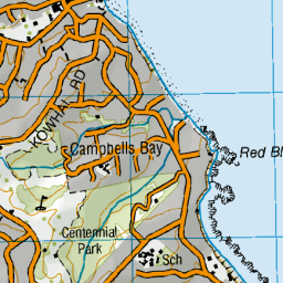 Campbells Bay, Auckland - NZ Topo Map
