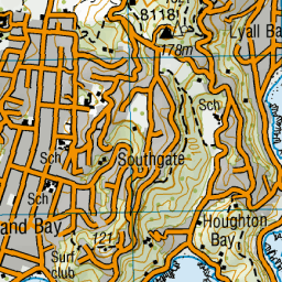 Waitaha Cove, Wellington - NZ Topo Map