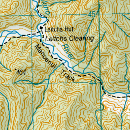 Awakino River, Waikato - NZ Topo Map