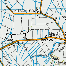 Aka Aka, Waikato - NZ Topo Map