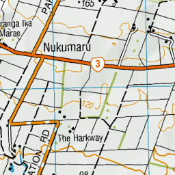 Nukumaru, Manawatu-Wanganui - NZ Topo Map