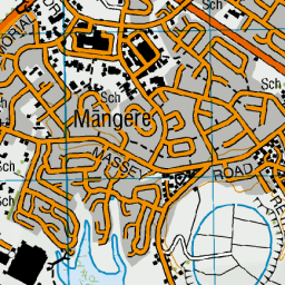 Mangere, Auckland - NZ Topo Map
