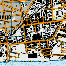 Te Papapa, Auckland - NZ Topo Map