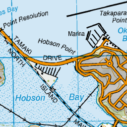 Okahu Bay, Auckland - NZ Topo Map