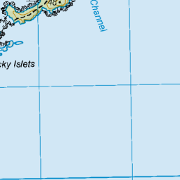 Rocky Islets, Auckland - NZ Topo Map