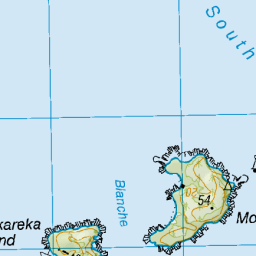 Motuketekete Island, Auckland - NZ Topo Map