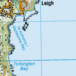 Mathesons Bay, Auckland - NZ Topo Map