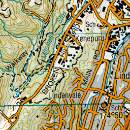 Lindenvale, Wellington - NZ Topo Map