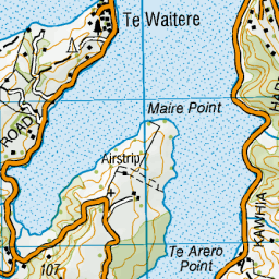 Te Waitere, Waikato - NZ Topo Map