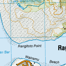 Rangitoto Point, Waikato - NZ Topo Map