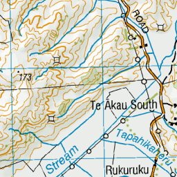 Te Akau South, Waikato - NZ Topo Map