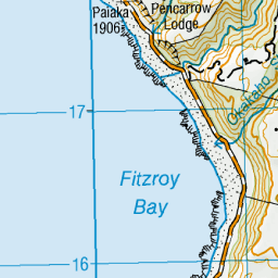 Fitzroy Bay, Wellington - NZ Topo Map