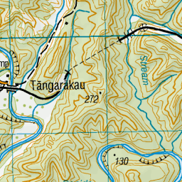 Tangarakau, Manawatu-Wanganui - NZ Topo Map