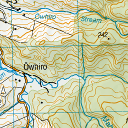 Owhiro, Waikato - NZ Topo Map