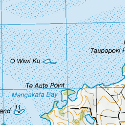 Motukaraka Island, Waikato - NZ Topo Map