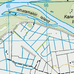 Kaiwaka No 2 Island, Waikato - NZ Topo Map