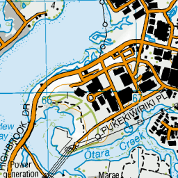 Otara Creek, Auckland - NZ Topo Map