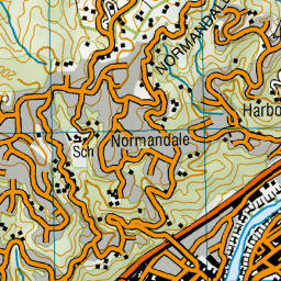 Normandale, Wellington - NZ Topo Map