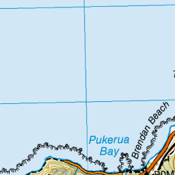 Brendan Beach, Wellington - NZ Topo Map