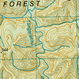 Tangarakau River, Manawatu-Wanganui - NZ Topo Map