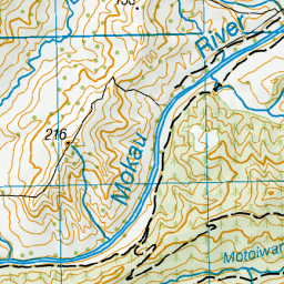 Mokau River, Waikato - NZ Topo Map