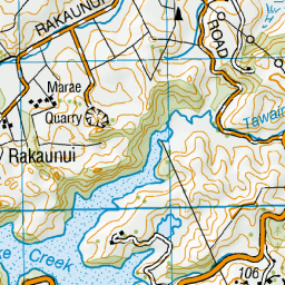 Rakaunui, Waikato - NZ Topo Map