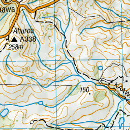 Ahuroa, Waikato - NZ Topo Map