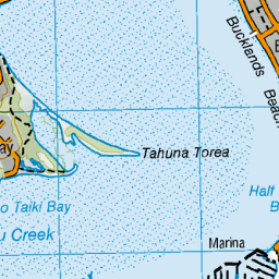 Tahuna Torea, Auckland - NZ Topo Map
