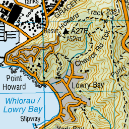 Lowry Bay, Wellington - NZ Topo Map