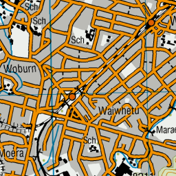 LOWER HUTT, Wellington - NZ Topo Map