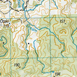 Otaki, Waikato - NZ Topo Map