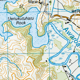 Awaroa River, Waikato - NZ Topo Map