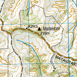 Matakitaki, Waikato - NZ Topo Map