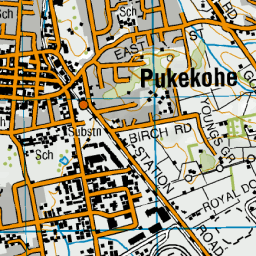 Pukekohe, Auckland - NZ Topo Map