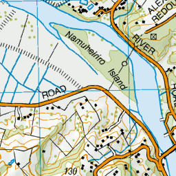 Tuakau Bridge, Waikato - NZ Topo Map
